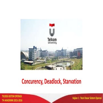 Concurency, deadlock, starvation | PPT