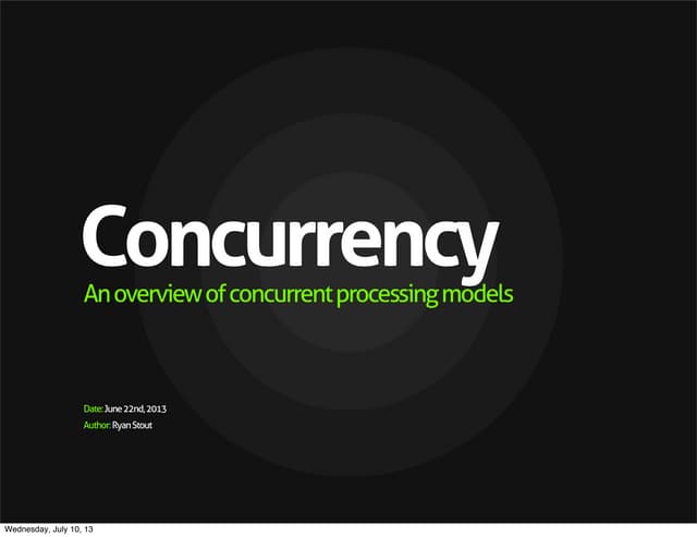 Concurrency Patterns Ppt 5562
