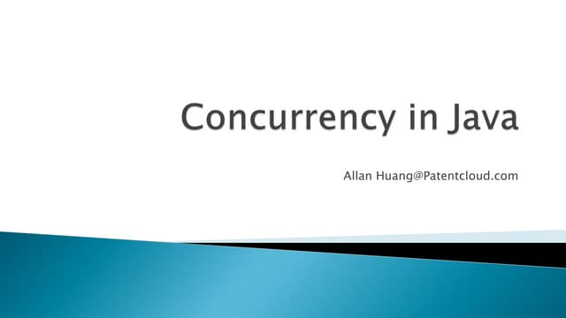 Concurrency In Java Pptx Programming Languages Computing 6065