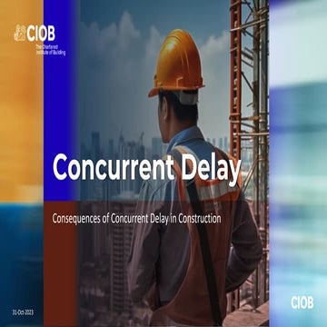 Concurrent Delay in Construction | PDF