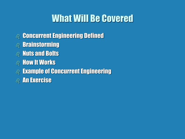 Concurrent Engineering Ppt Civil Engineering Industry Industries