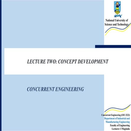 Concurrent Engineering Lecture 2.pptx Final document | PPT