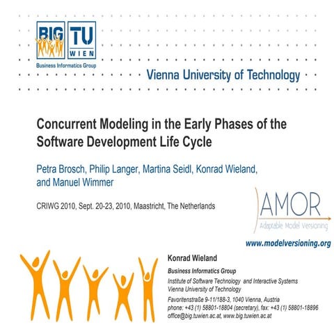 Concurrent Modeling in the Early Phases of the Software Development ...