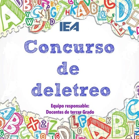Concurso de deletreo 2017 tercer grado | PPTX