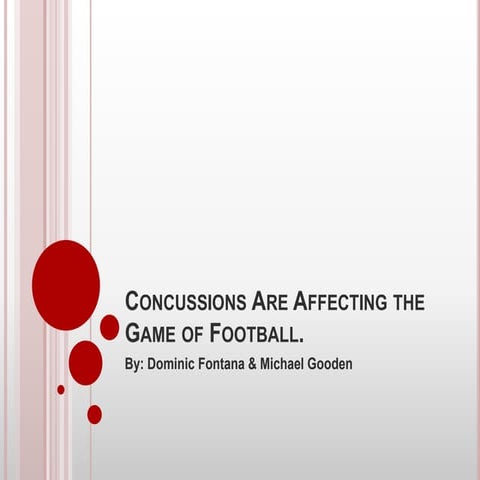 Concussions are Affecting the Game of Football | PPT
