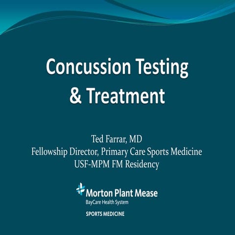 Concussion Testing & Treatment | PPT