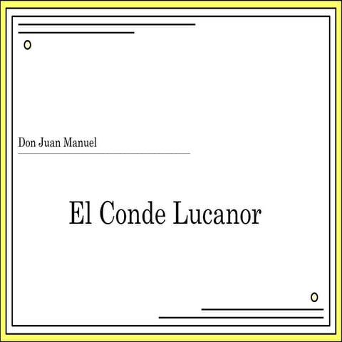 El conde lucanor | PPT