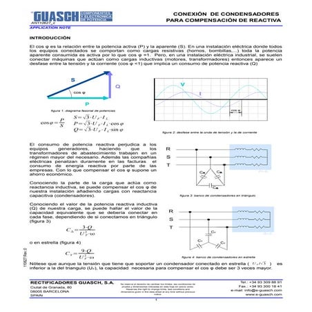WEG CORRECIÓN DE FACTOR DE POTENCIA | PDF