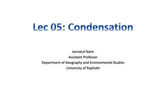 Precipitation, types and their different forms. | PPTX