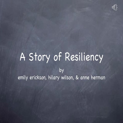 Resiliency - a story board | PPT