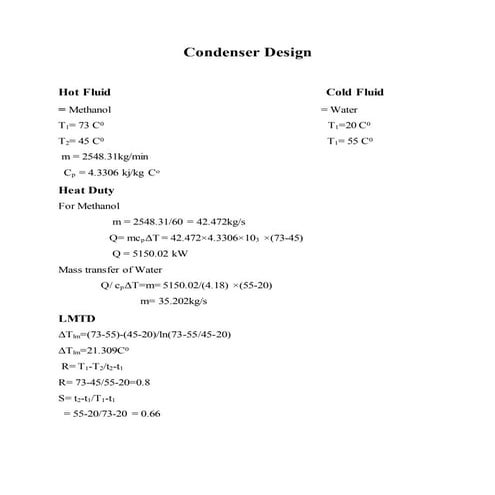 Condenser design | PDF