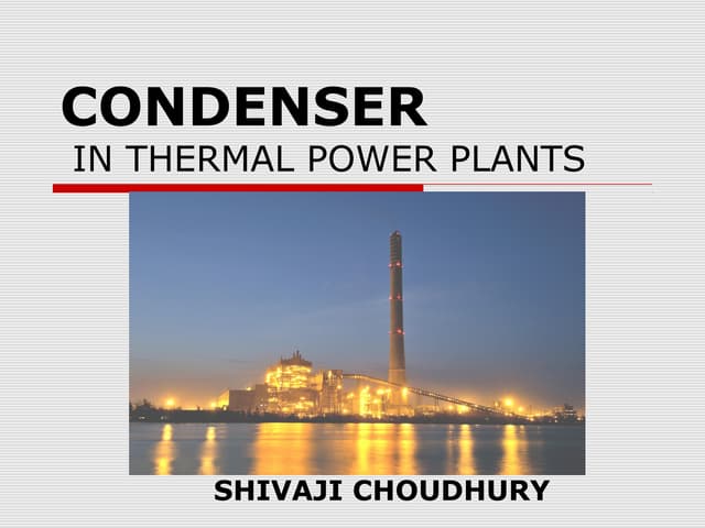 Design of condenser | PPT