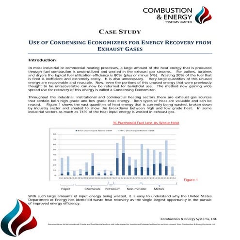 Condensing economizer heat recovery_case_study_sept_2012 | PDF | Power ...