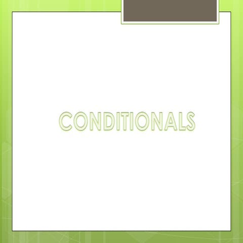 Conditional | PPT
