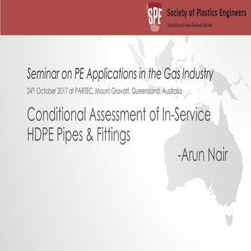 conditional assessment of in service HDPE pipelines | PPT
