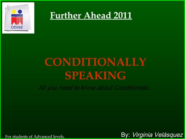 Conditional sentences grammar
