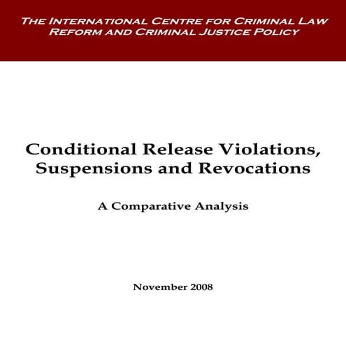 Conditional release violations final english | PDF