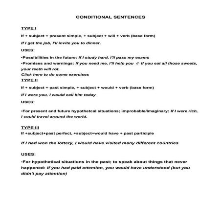 Conditionals | PDF