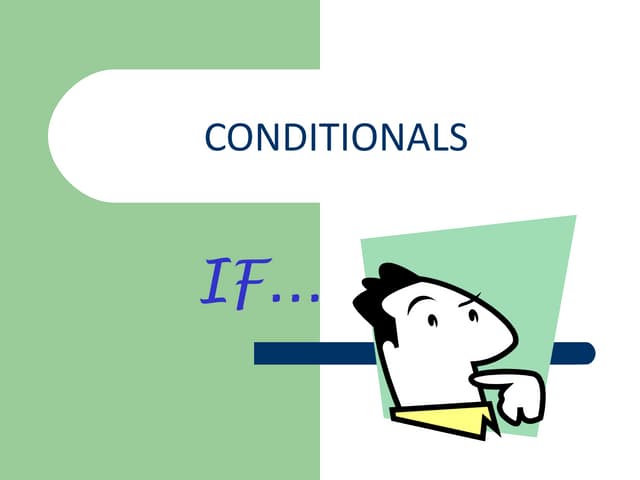 Conditional sentences grammar