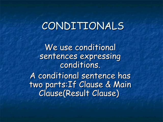 Conditionals | PPS