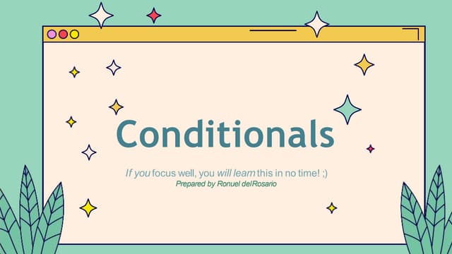 Conditionalspptx Programming Languages Computing