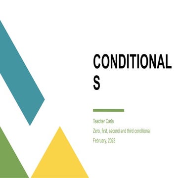 CONDITIONALS | PPT