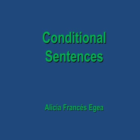 Conditional Sentences | PPT