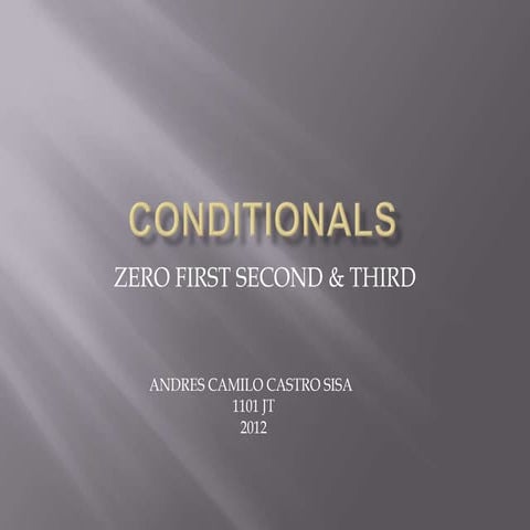 Second conditional diapositivas | PPTX