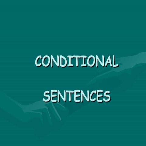 Conditionals Bach | PPT
