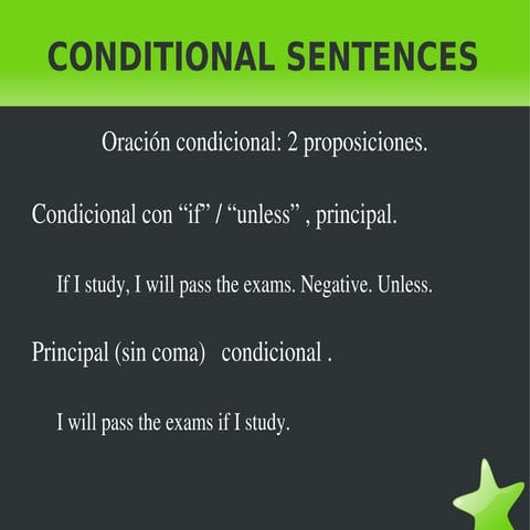 Conditionals bach esp | ODP