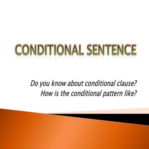 Conditional sentence | PPTX