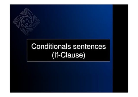 Conditionals 312 copy | PPT