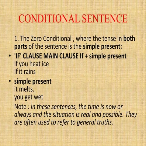 Conditional sentence | PPTX