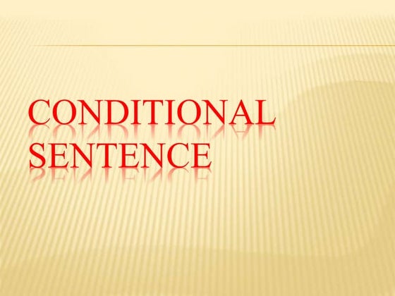 Conditional sentences | DOCX