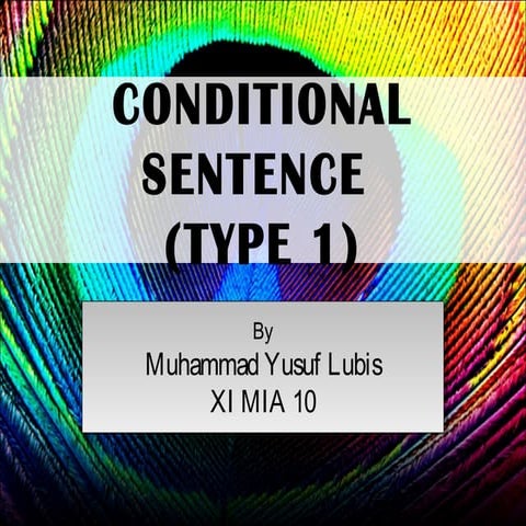Conditional sentence Type 1 | PPT