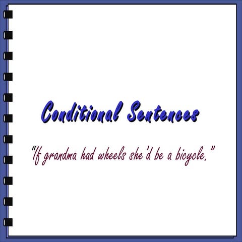 Conditional sentences | PPT