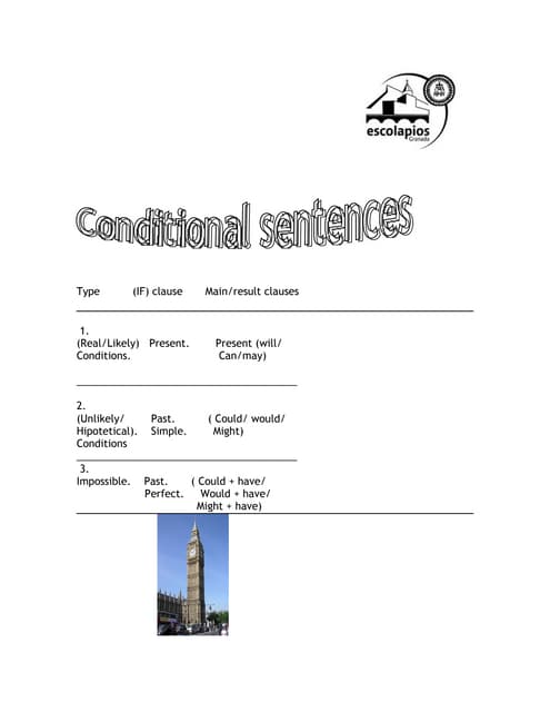 Conditional sentences | PDF