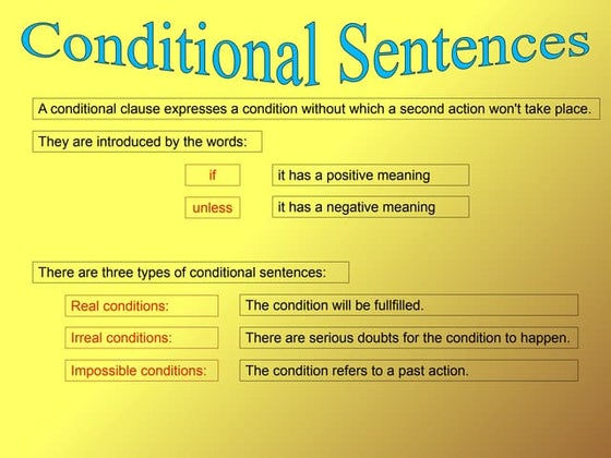 Conditionals | PPT