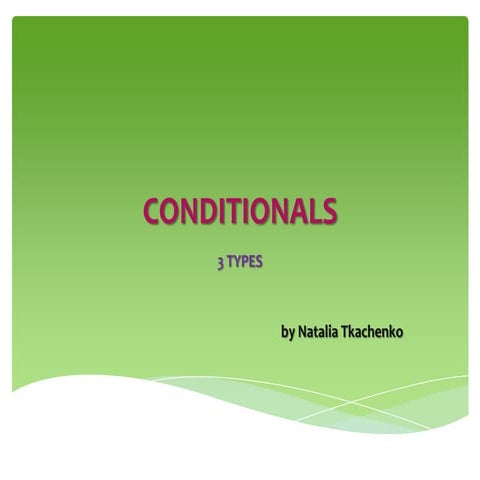 Conditional sentences | PPTX