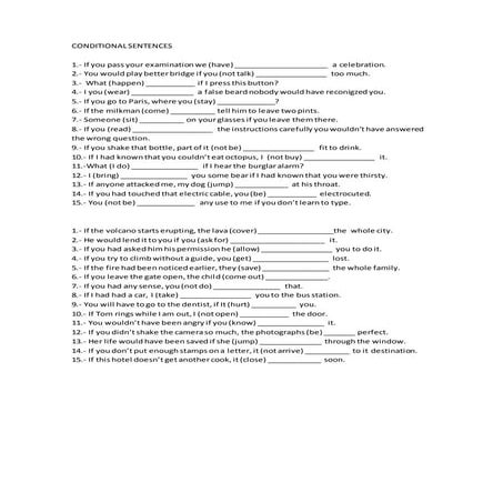 Conditional sentences | DOCX