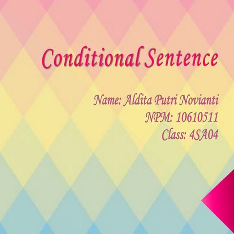 If Conditional Sentence | PPTX