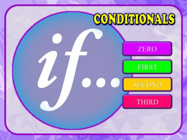 Zero And First Conditionals | PPT