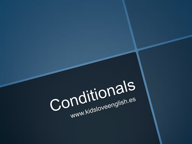 Conditionals presentation | PPT