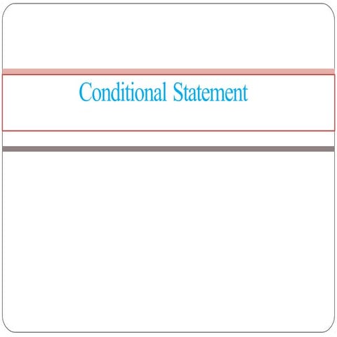 Icse Class X Conditional Statements In Java Ppt