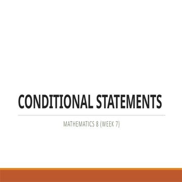 CONDITIONAL STATEMENTS IN MATHEMATICS GRADE 8.pptx