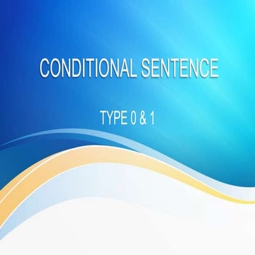 Conditional type 0 and 1 | PPTX