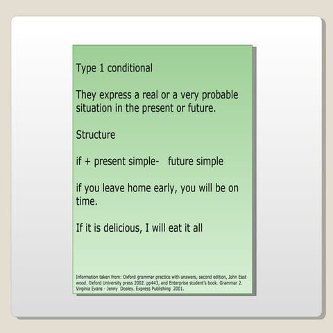 Conditional type 1 | PPT