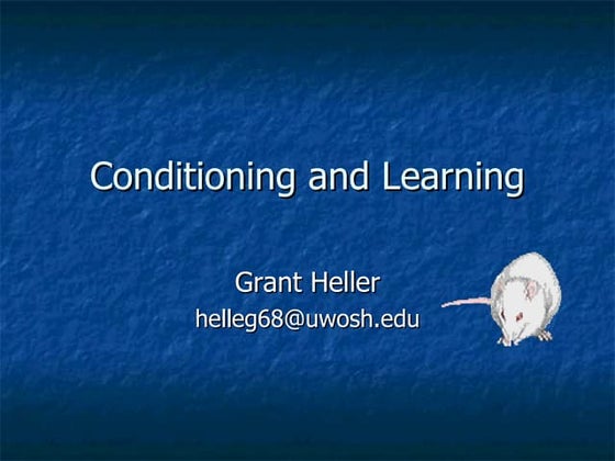 Classical conditioning | PPT