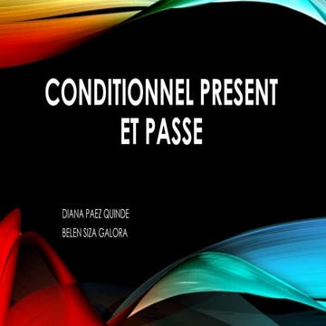 Le conditionnel | PDF
