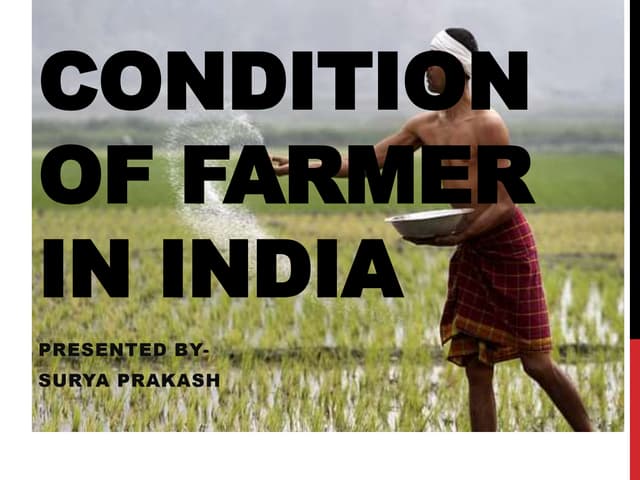 Indian farmer presentation | PPTX